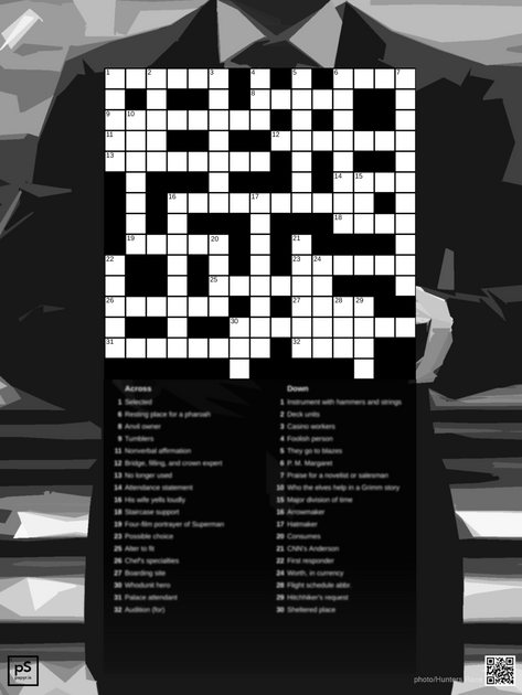Professions Crossword Puzzle For E-Ink Pads